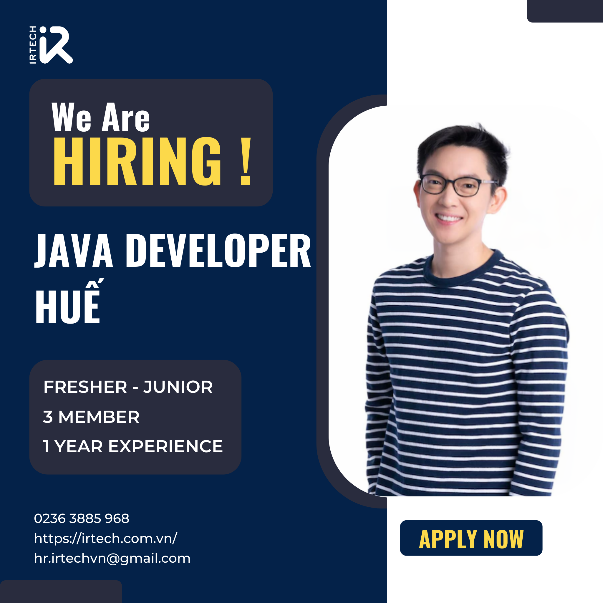 Tuyển dụng Fresher - Junior JAVA | IRTECH