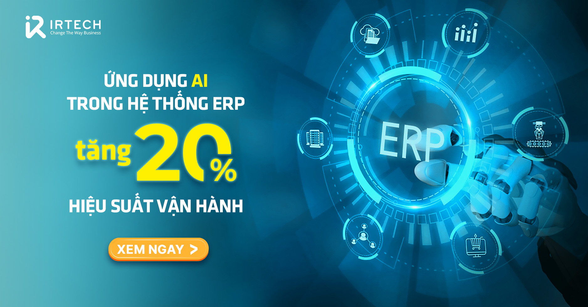 Ứng dụng AI trong hệ thống ERP, tăng 20% hiệu suất vận hành | IRTECH