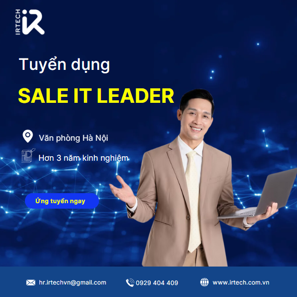 Tuyển dụng Sale IT Leader | IRTECH